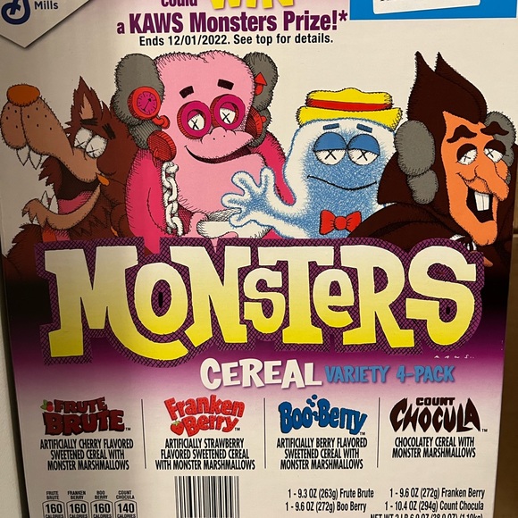 KAWS | Shirts | Kaws X General Mills Monsters Booberry T Shirts With ...